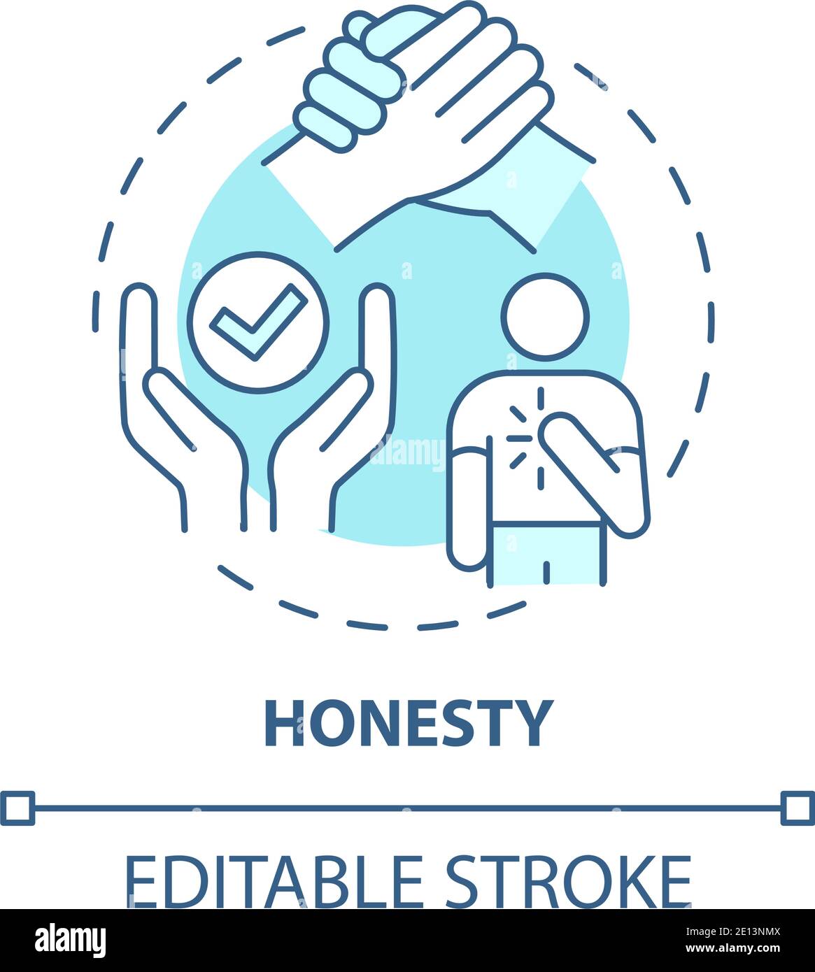 Honesty concept icon Stock Vector Image & Art - Alamy