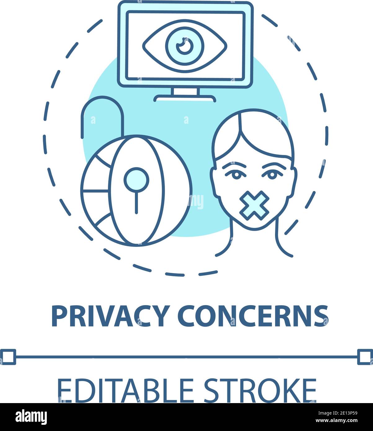 Privacy concerns concept icon Stock Vector Image & Art - Alamy Privacy concerns concept icon Stock Vector Image & Art - Alamy