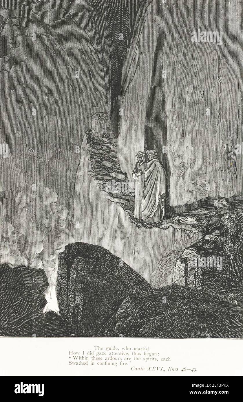 Illustration from Dantes Inferno vintage artwork from the divine poetry ...