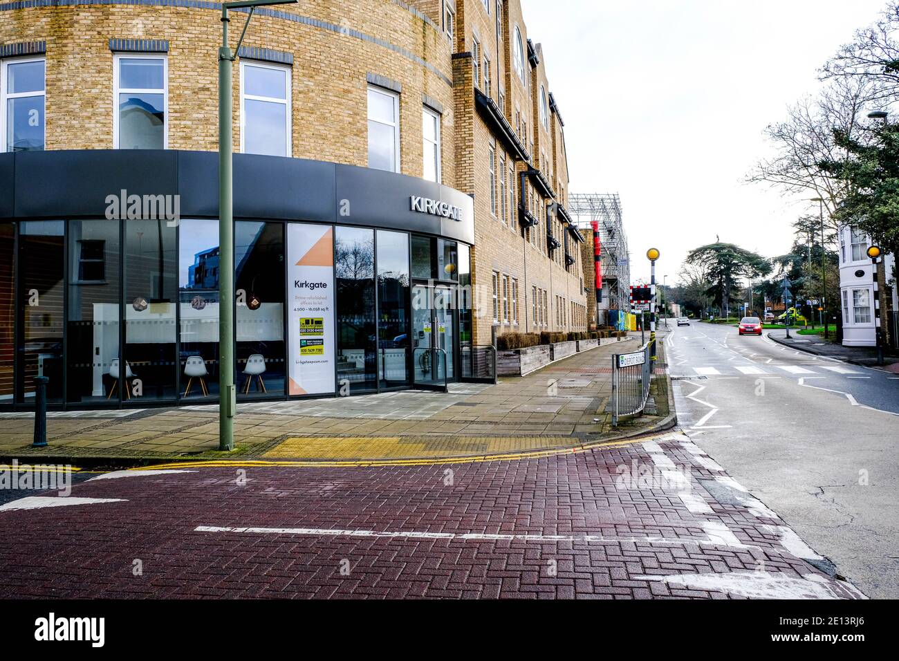 Epsom, London UK, January 03 2021, Modern Office Building On A Street ...