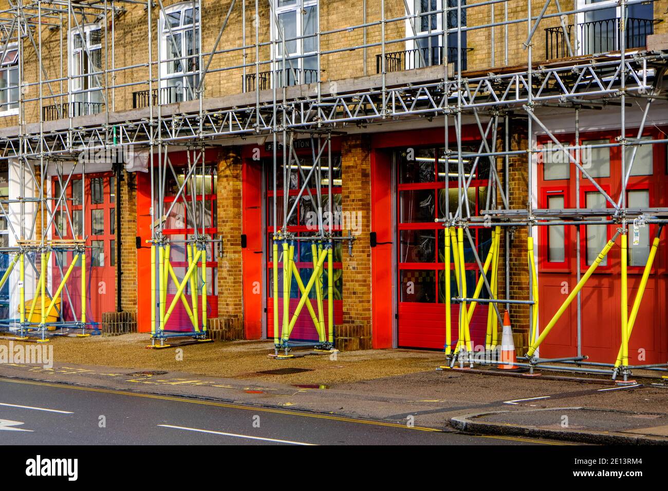 Epsom, London UK, January 03 2021, Building Exterior Of Epsom Fire ...