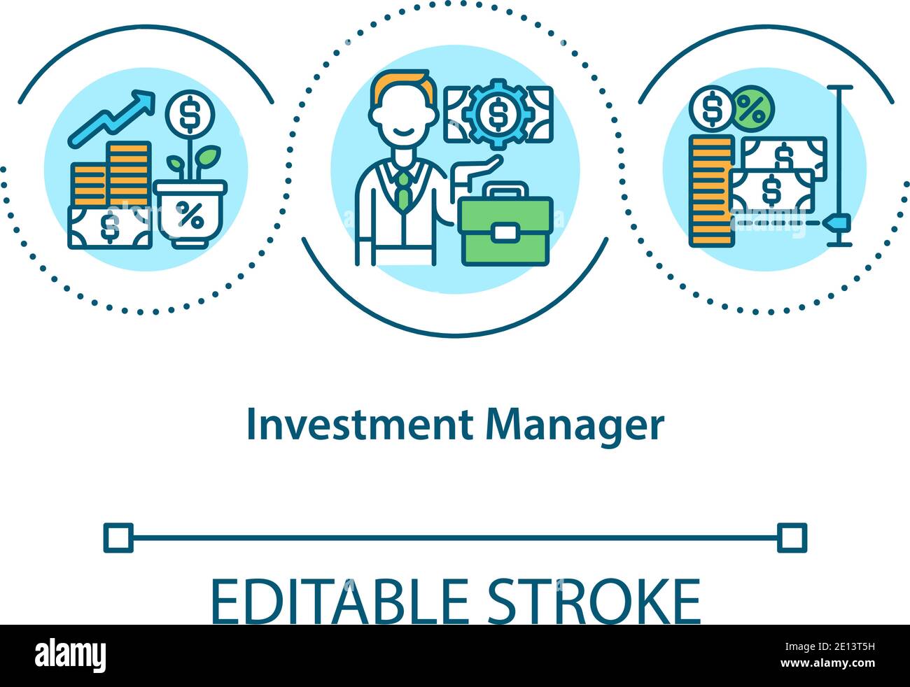 Investment manager concept icon Stock Vector Image & Art - Alamy
