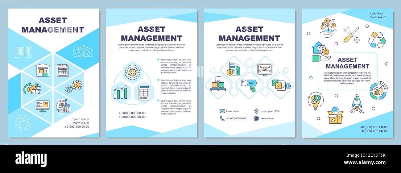 Asset management brochure template Stock Vector Image & Art - Alamy