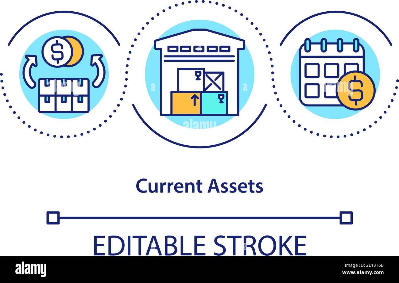 Current assets concept icon Stock Vector Image & Art - Alamy