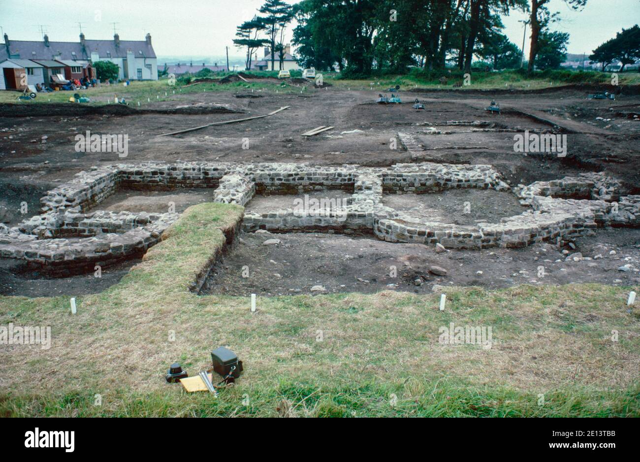 Segontium - Roman fort ruins - archaeological site in Gwynedd, Wales ...