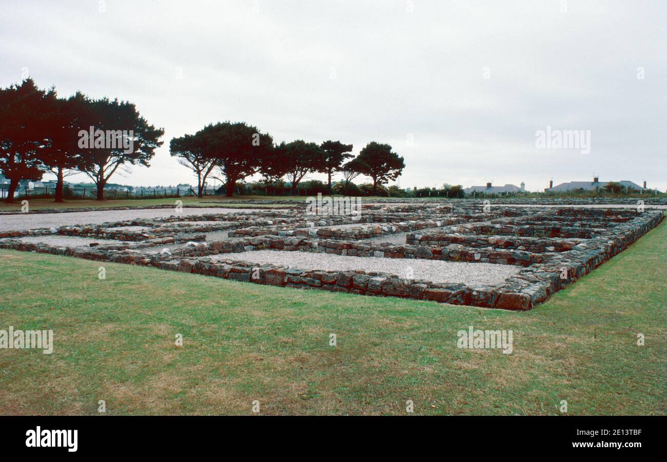 Segontium - Roman fort ruins - archaeological site in Gwynedd, Wales ...