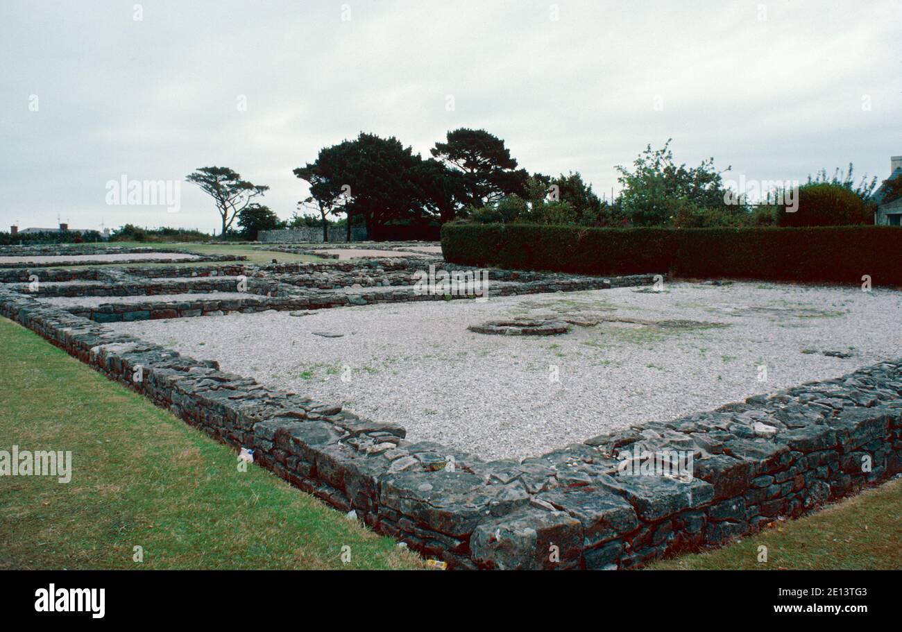 Segontium - Roman fort ruins - archaeological site in Gwynedd, Wales ...