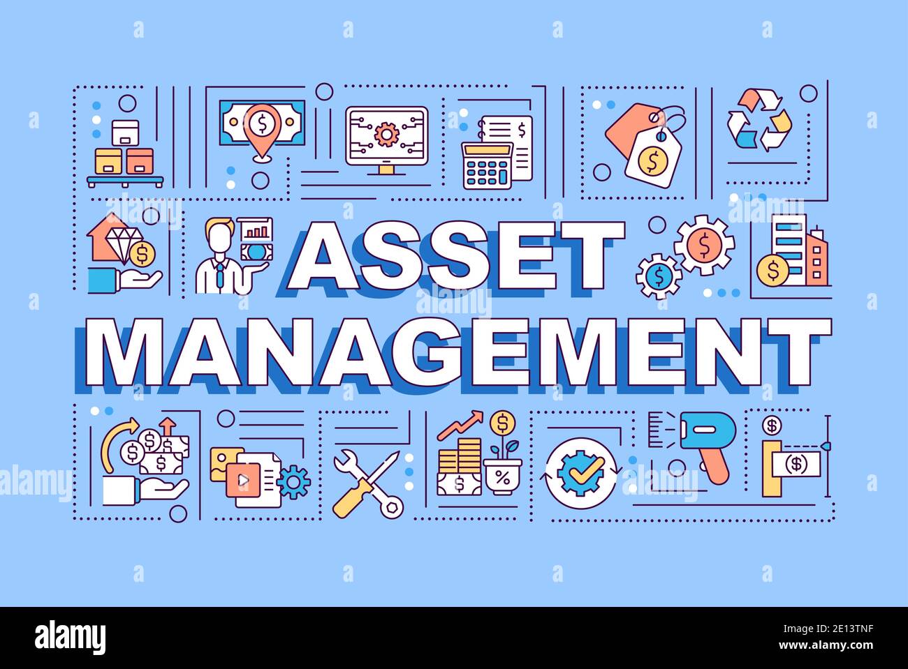 Asset management word concepts banner Stock Vector Image & Art - Alamy
