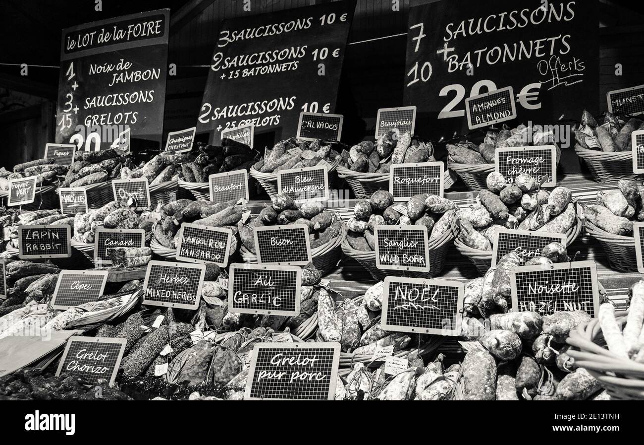 Vintage butcher france hi-res stock photography and images - Alamy
