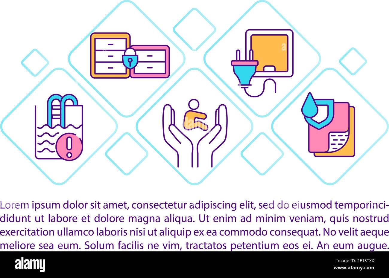 Child safety concept icon with text Stock Vector Image & Art - Alamy