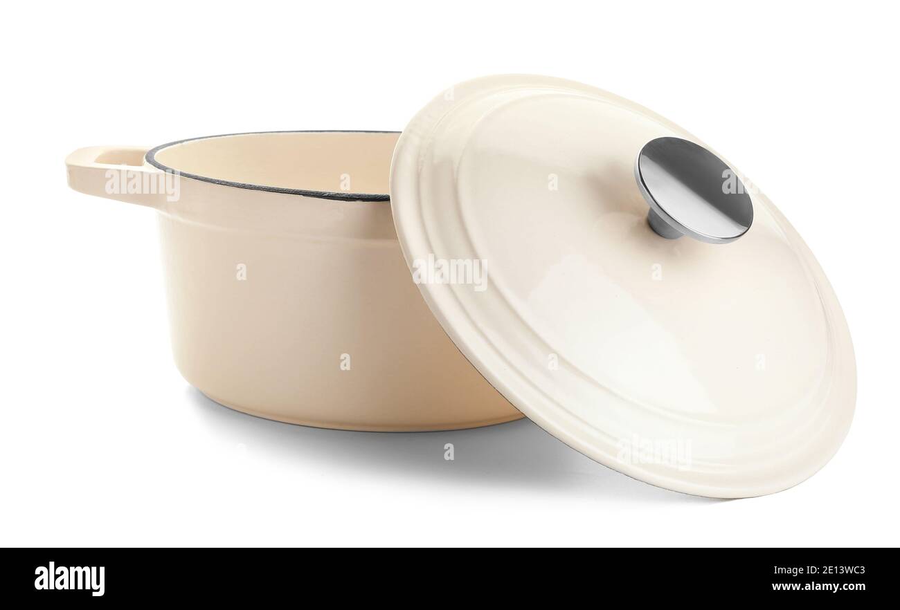 Cooking pot isolated on white background Stock Photo - Alamy
