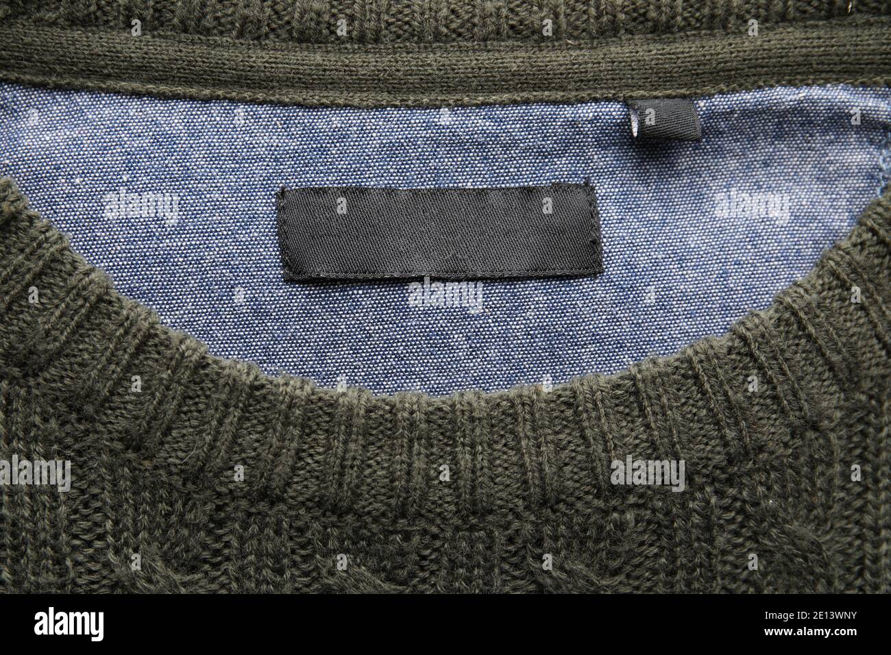 Closeup view of label on clothes Stock Photo - Alamy