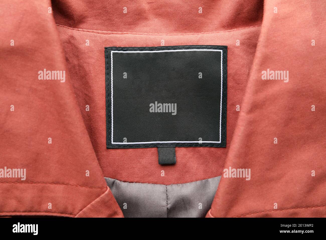 Closeup view of label on clothes Stock Photo - Alamy