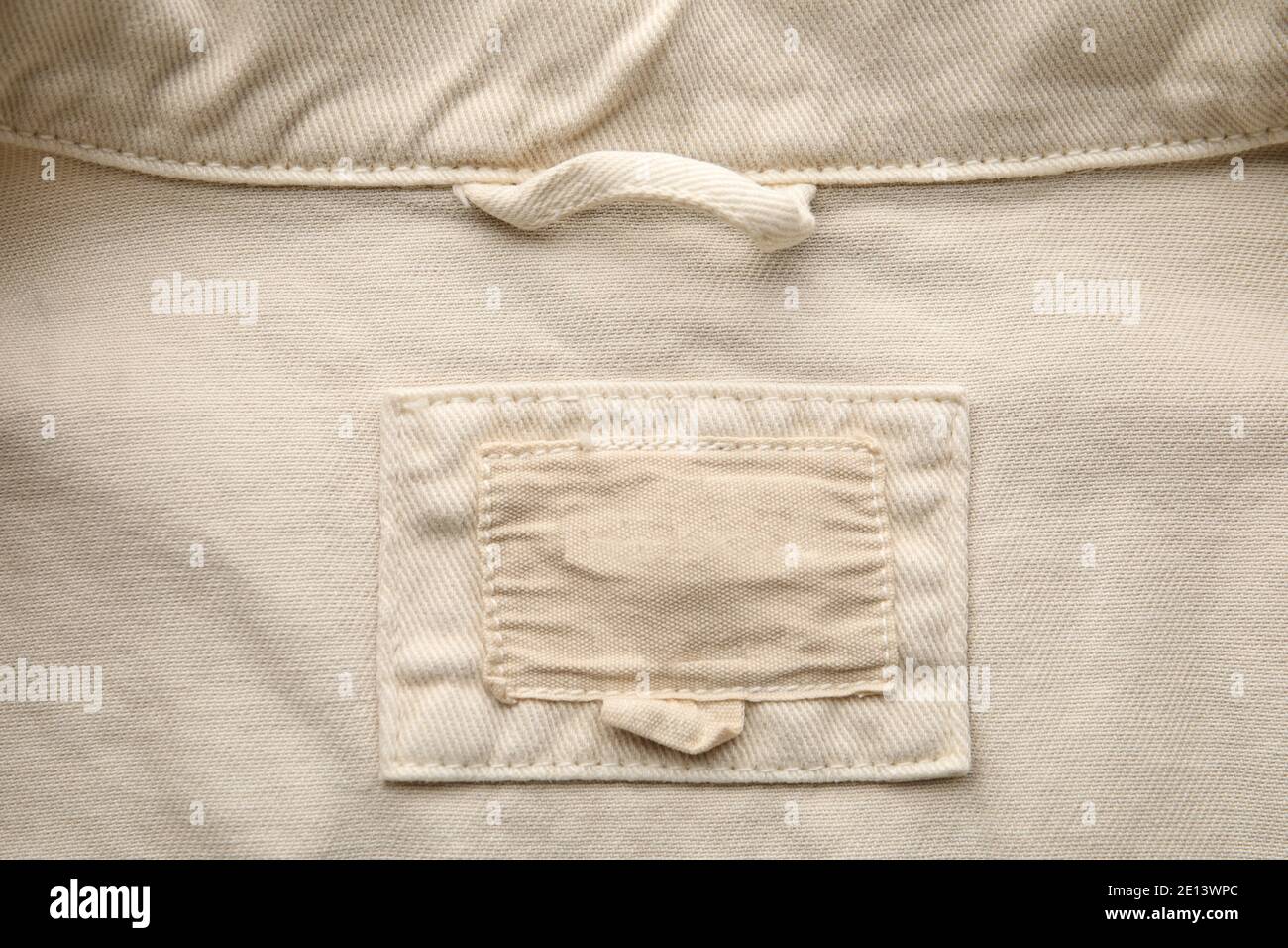 Closeup view of label on clothes Stock Photo - Alamy