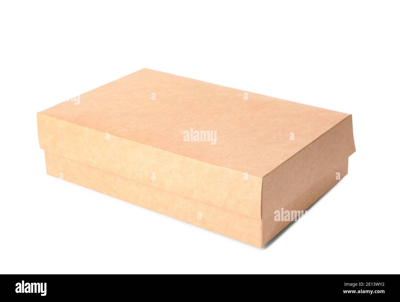 Blank cardboard box on white background Stock Photo - Alamy