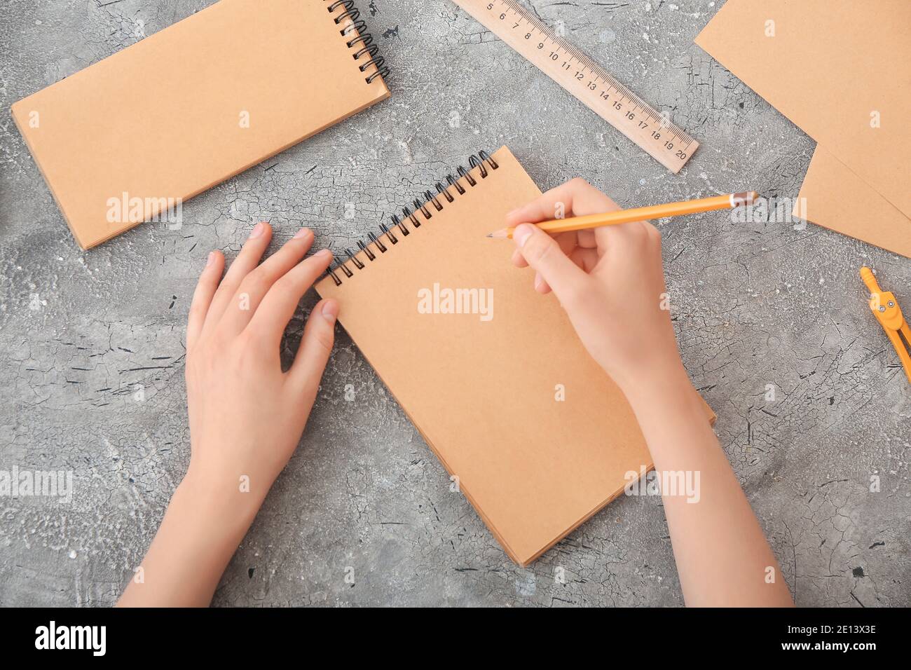 Measuring empty notebook template hi-res stock photography and images ...