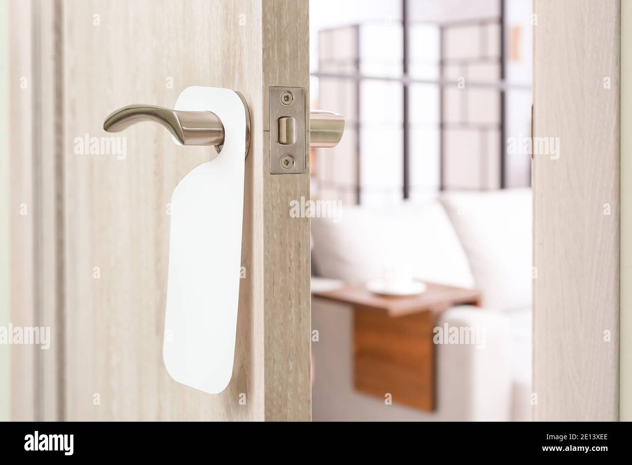 Bedroom door open at night hi-res stock photography and images - Alamy