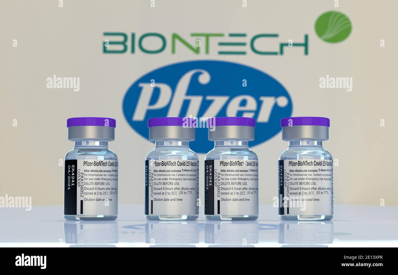 Pfizer vaccine bottle hi-res stock photography and images - Alamy