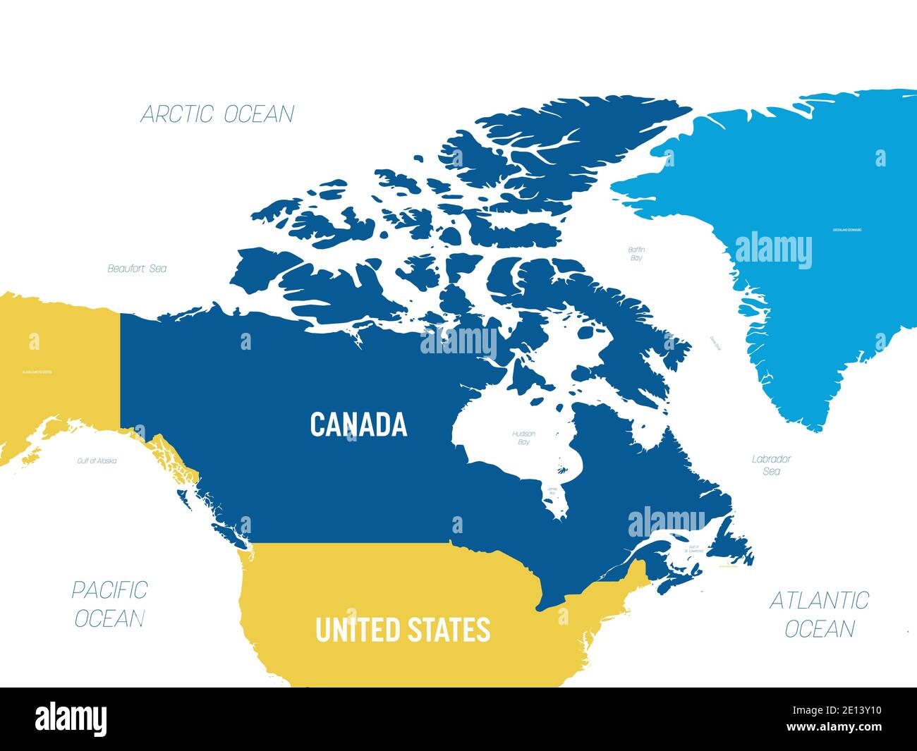 Map Of Canada With Oceans
