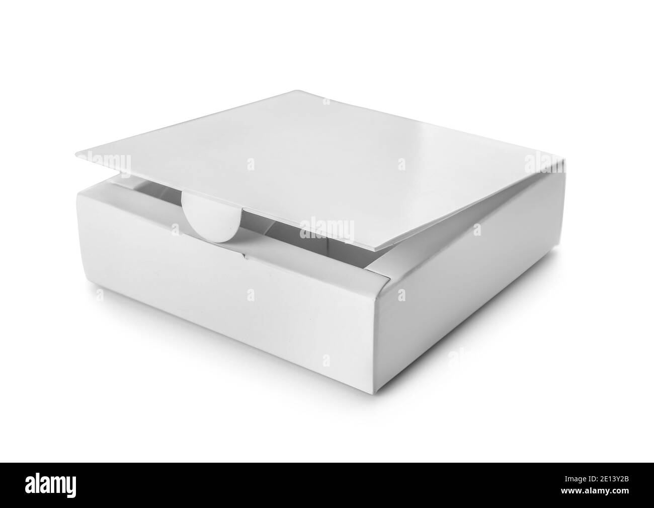 Blank cardboard box on white background Stock Photo - Alamy