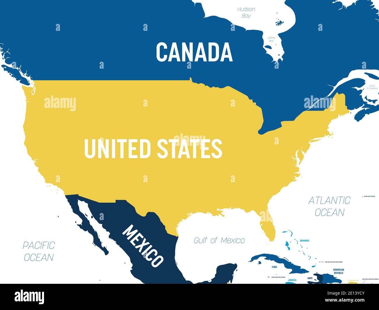 USA map - brown orange hue colored on dark background. High detailed ...