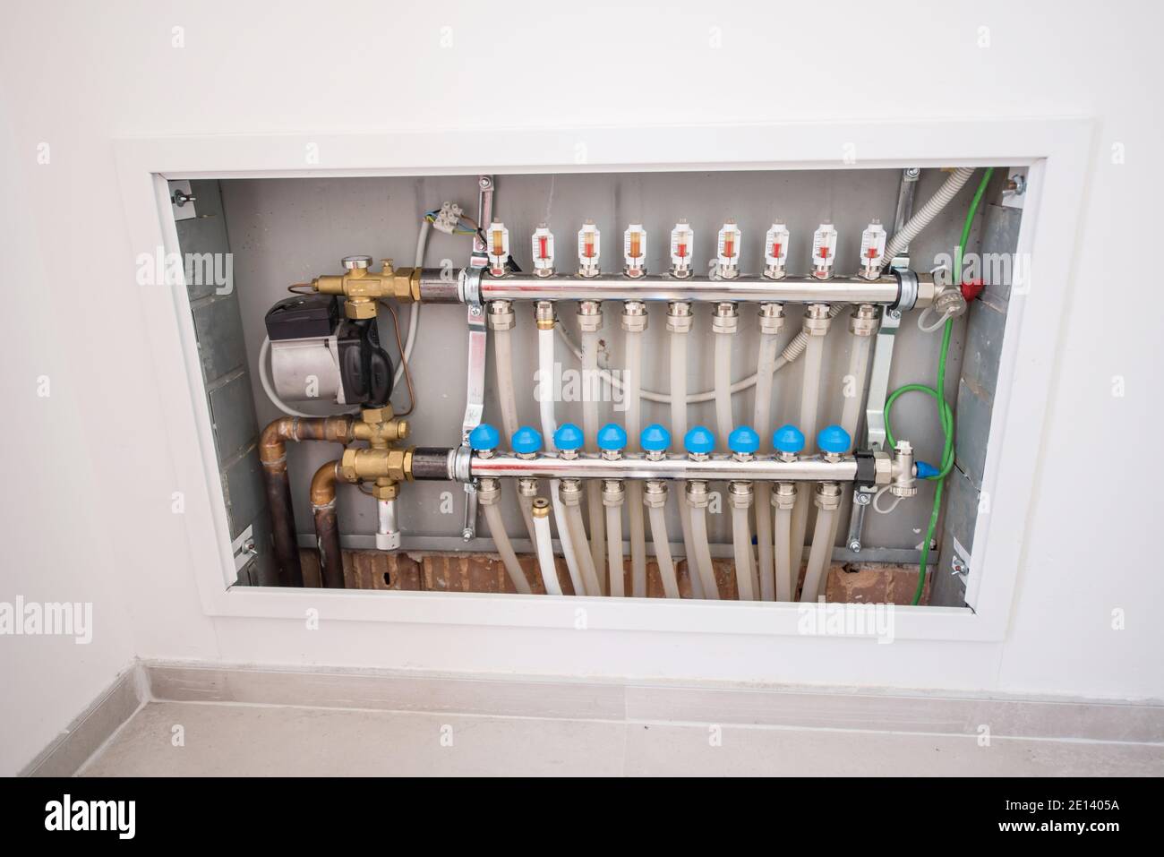 Heating system of the house Stock Photo - Alamy