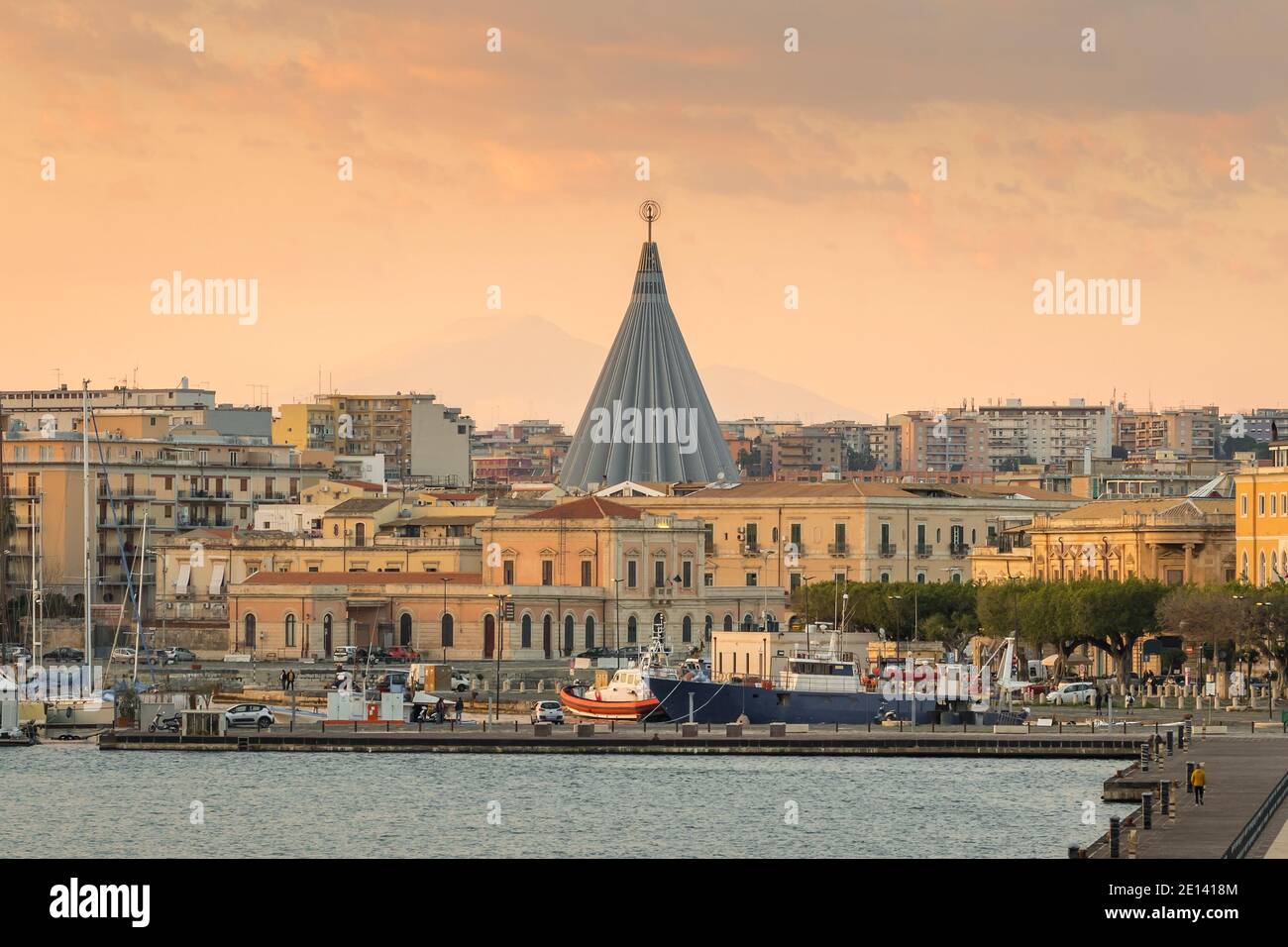 Sanctuary of Our Lady of Tears in Syracuse, Sicily, Italy Stock Photo ...