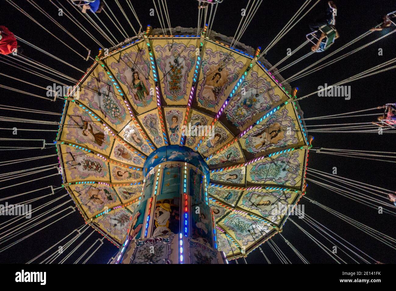 People seen on the iconic Swing ride during the annual Canadian ...