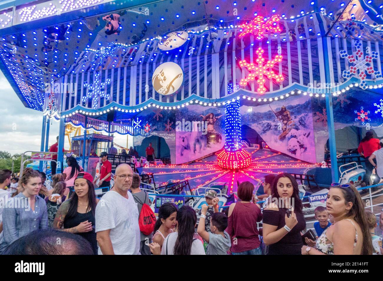 People attend the annual Canadian National Exhibition aka CNE.The ...