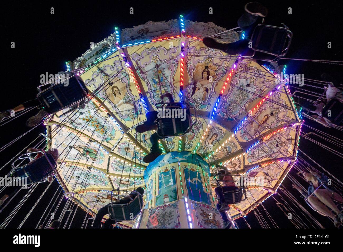 People seen on the iconic Swing ride during the annual Canadian ...