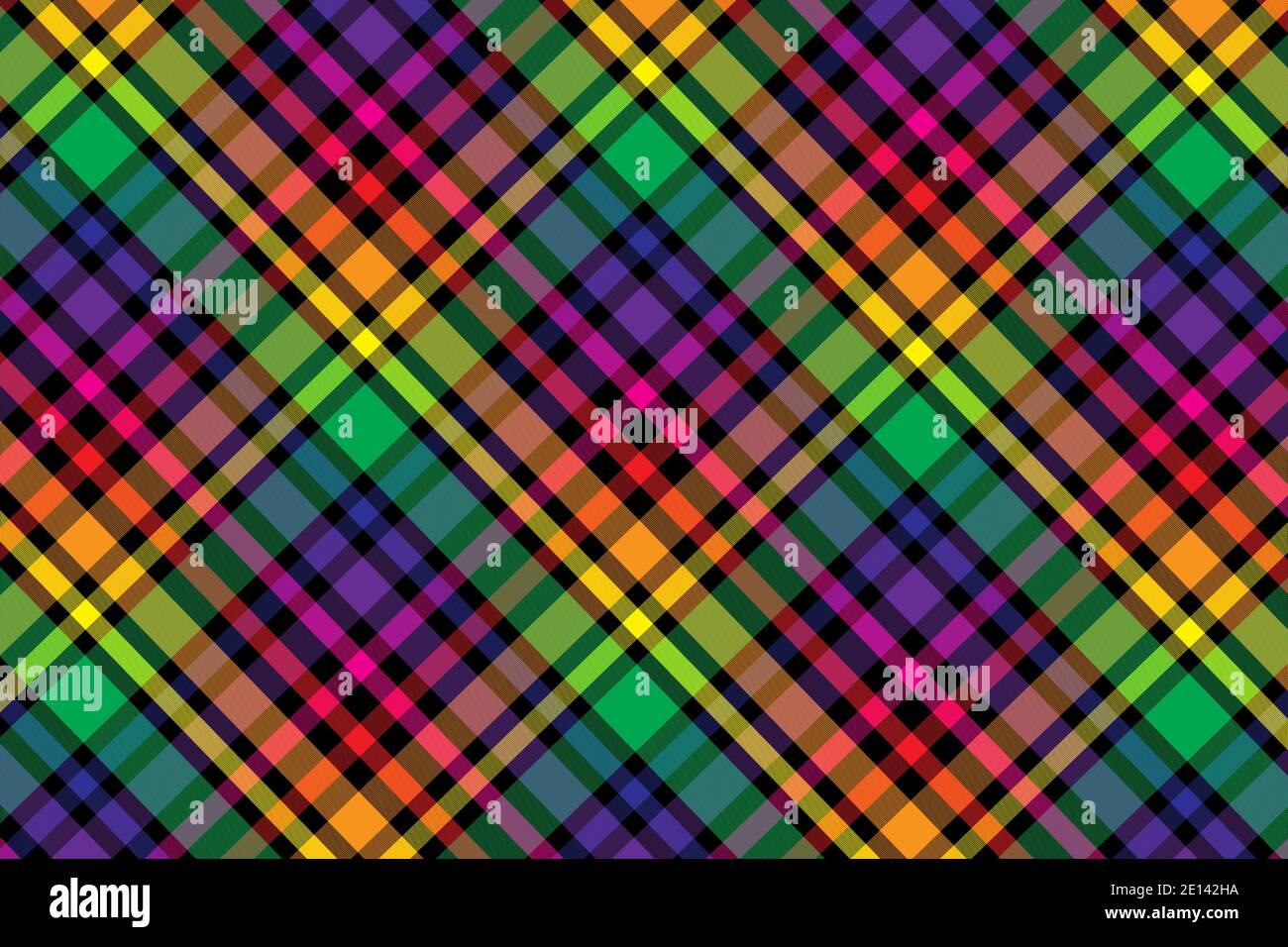 Rainbow Plaid Backgrounds