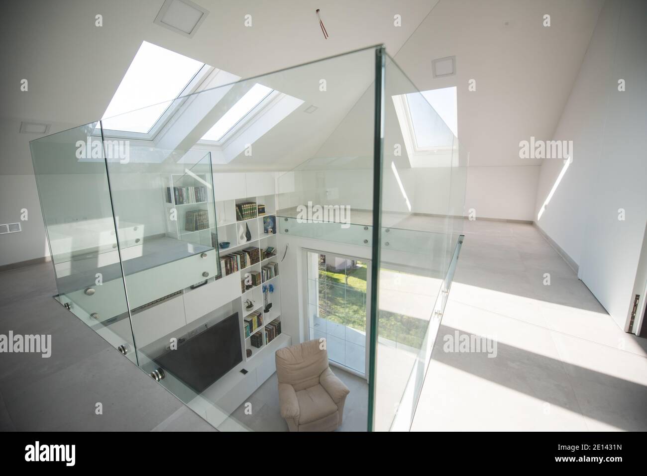 New white modern interior house inside Stock Photo - Alamy