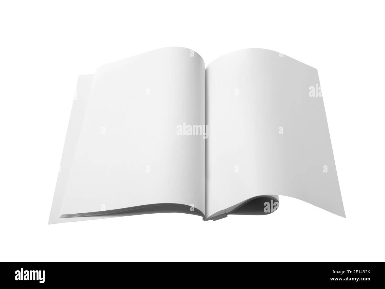 Blank magazine on white background Stock Photo - Alamy
