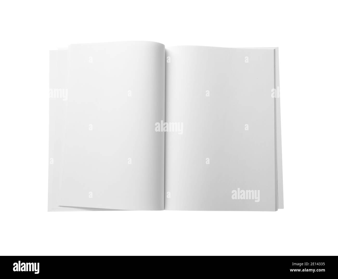 Blank magazine on white background Stock Photo - Alamy