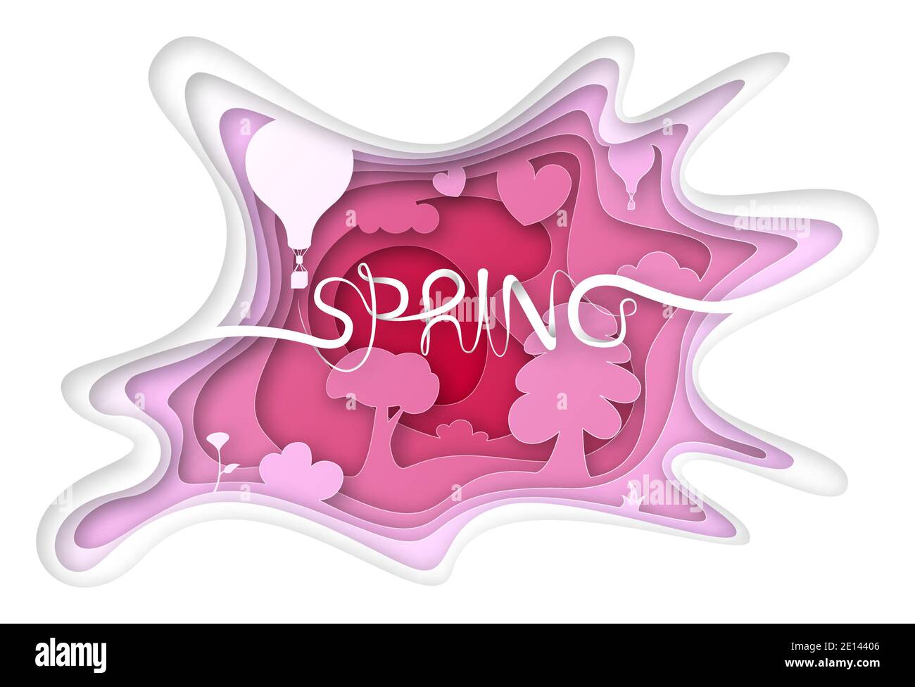 Spring layers Cut Out Stock Images & Pictures - Alamy