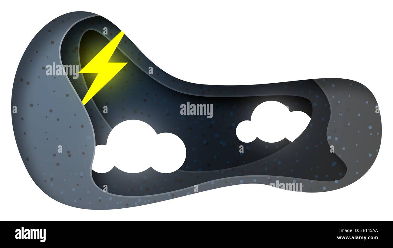 Rainy weather in art Cut Out Stock Images & Pictures - Alamy