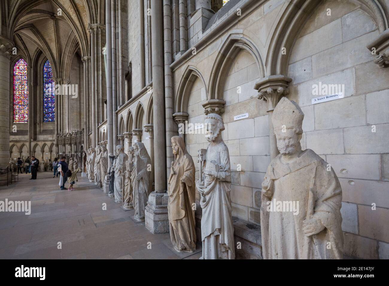 Rouen, Normandy, May 4th 2013 - collection of Saints in Notre Dame de ...