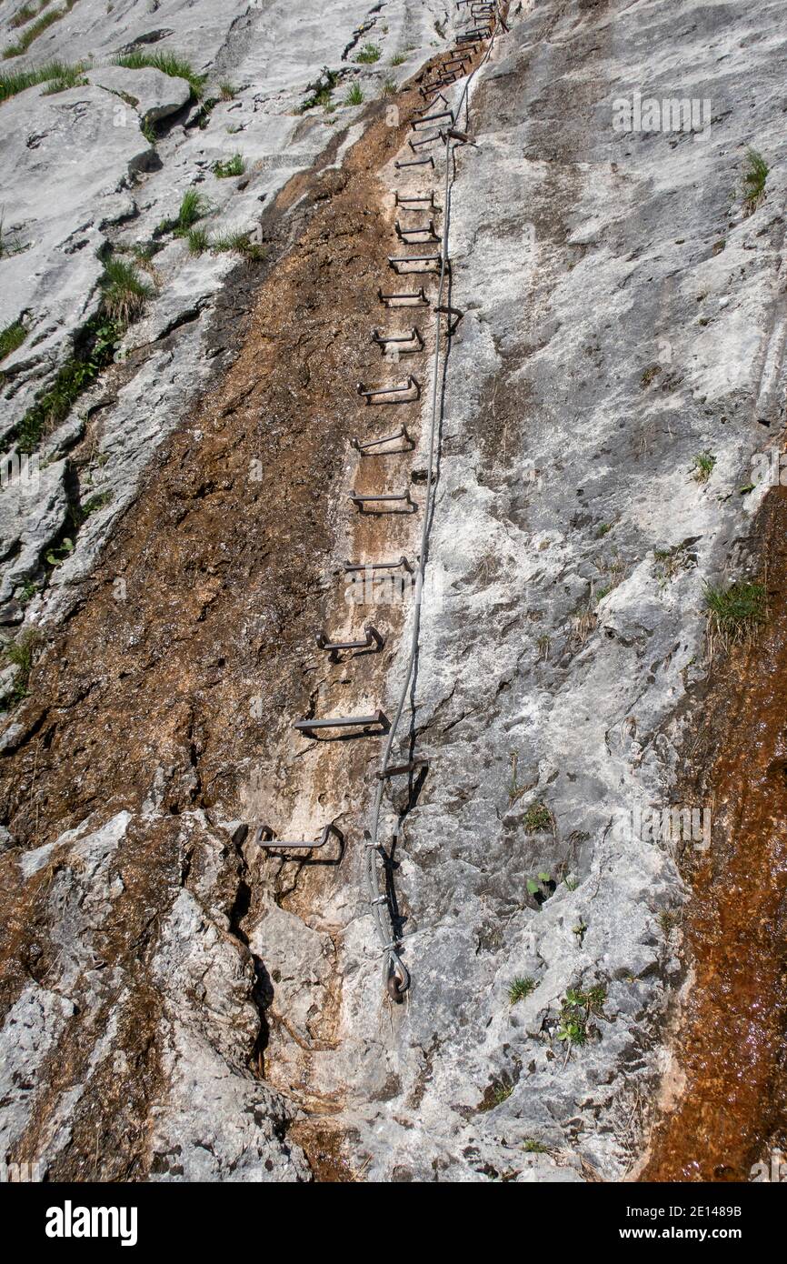 Ferrata ladder climb hi-res stock photography and images - Alamy