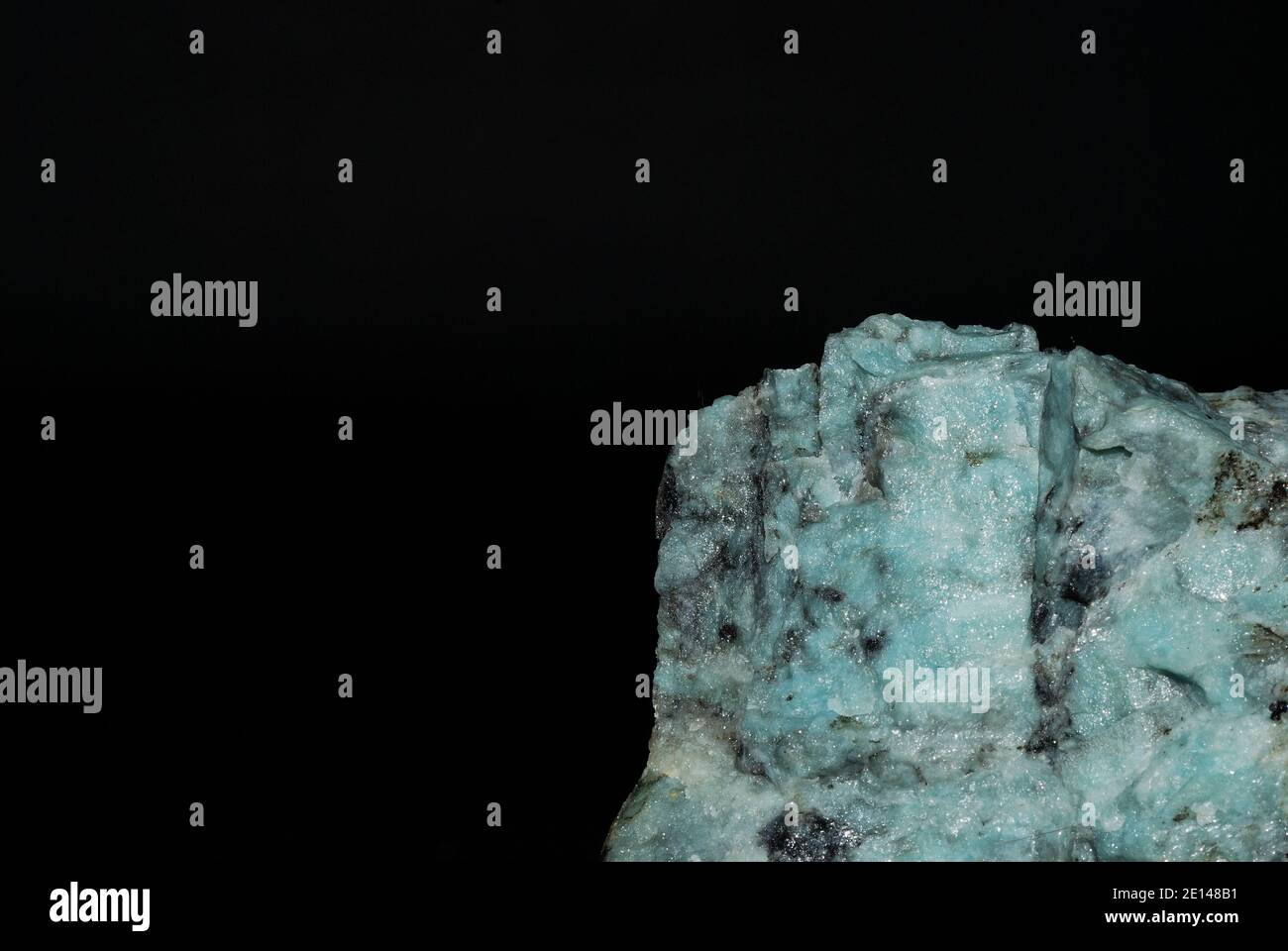 minerals lazulite on black background with blue detail Stock Photo - Alamy