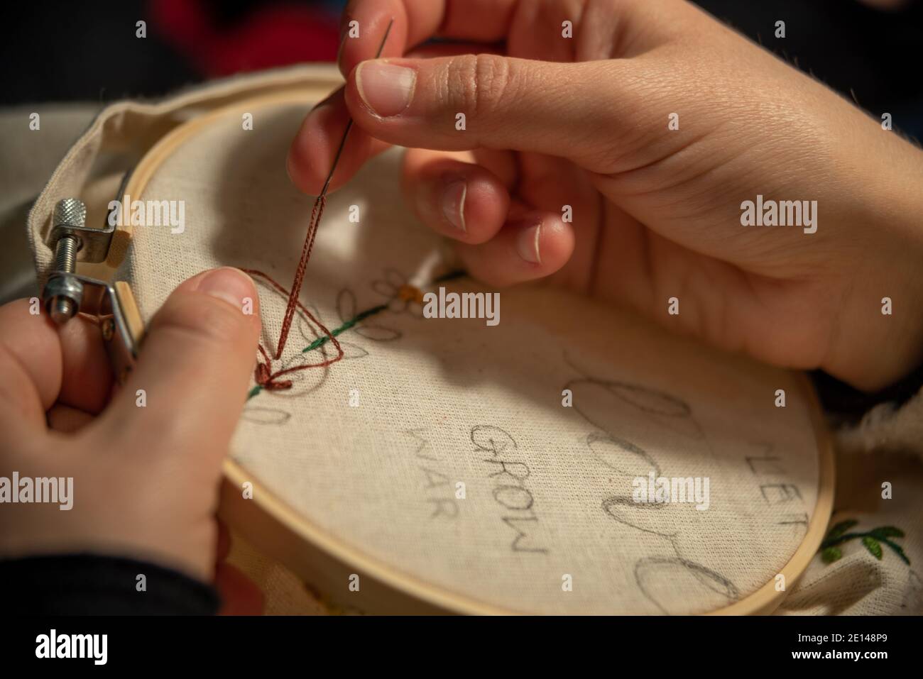 Free hand embroidery hi-res stock photography and images - Alamy