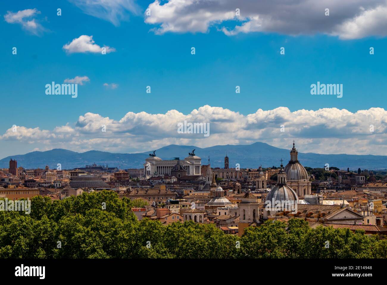 Panorama Of Rome Stock Photo - Alamy