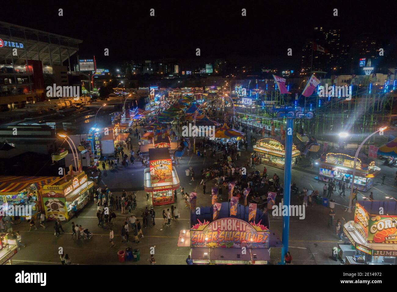 Toronto, Ontario, Canada. 18th Aug, 2017. Ariel view of the annual ...