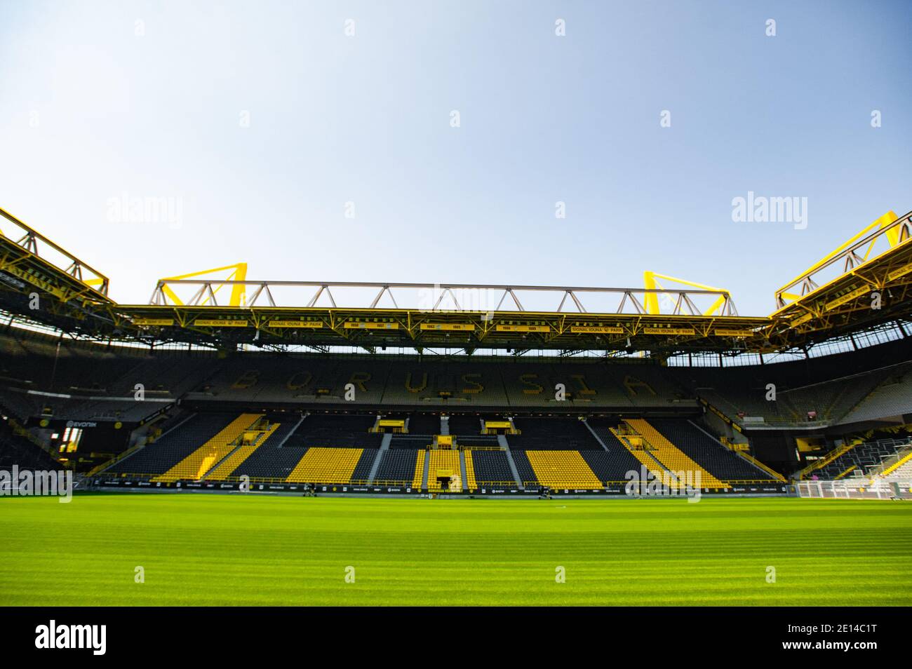 DORTMUND, GERMANY - 12 AUGUST 2020: Signal Iduna Park. Football stadium ...