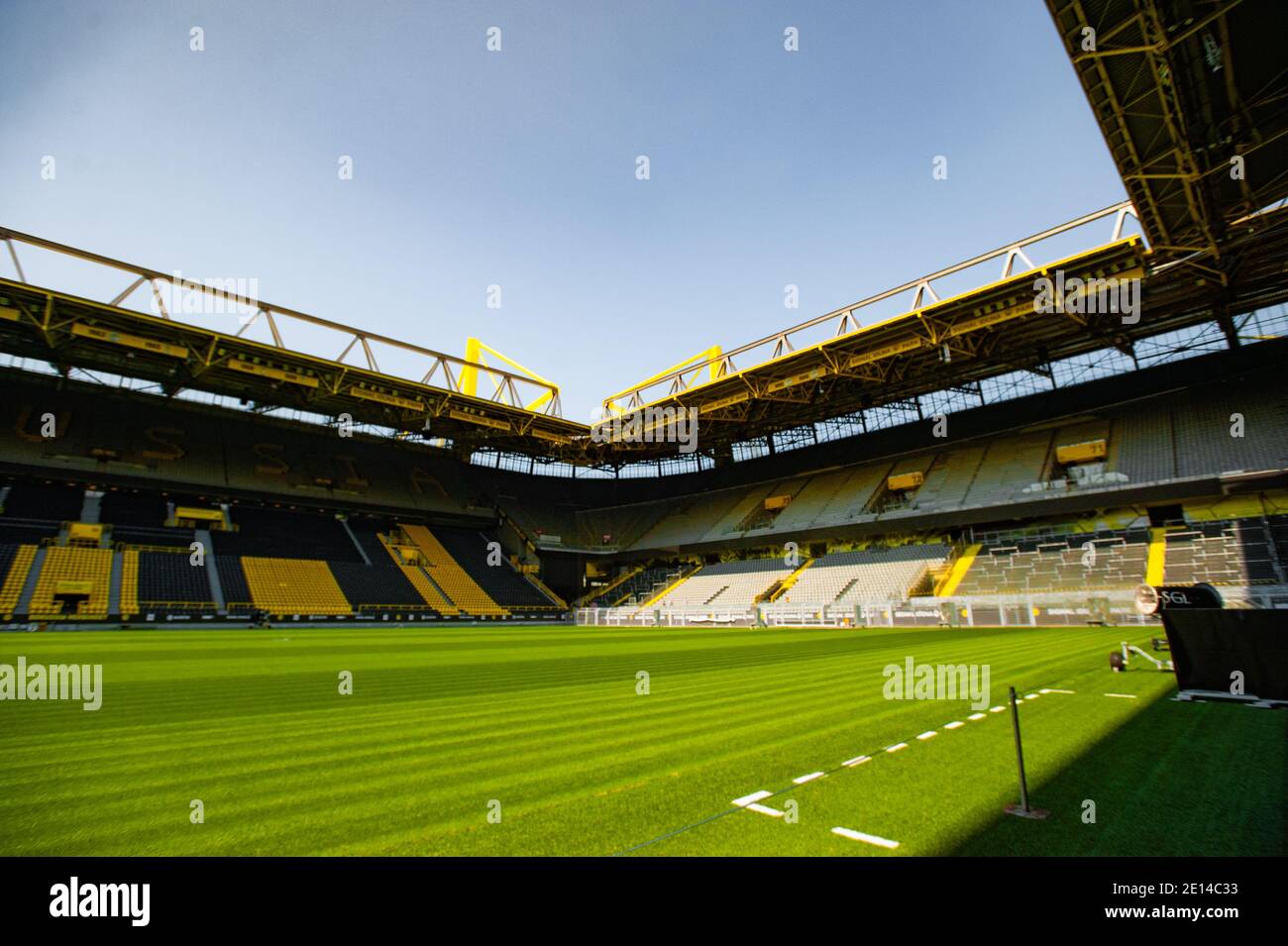 DORTMUND, GERMANY - 12 AUGUST 2020: Signal Iduna Park. Football stadium ...