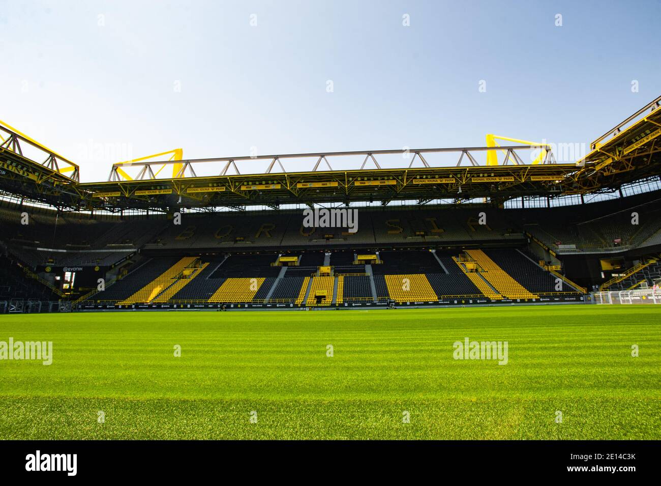 DORTMUND, GERMANY - 12 AUGUST 2020: Signal Iduna Park. Football stadium ...