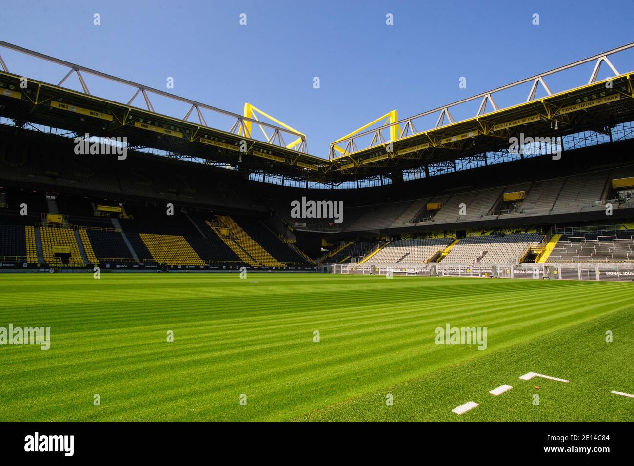 DORTMUND, GERMANY - 12 AUGUST 2020: Signal Iduna Park. Football stadium ...