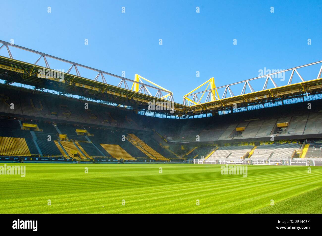 DORTMUND, GERMANY - 12 AUGUST 2020: Signal Iduna Park. Football stadium ...