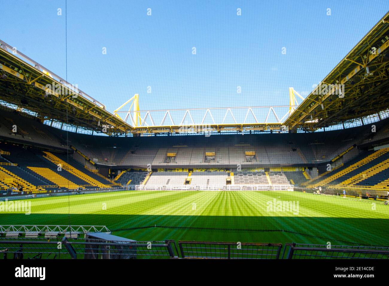 DORTMUND, GERMANY - 12 AUGUST 2020: Signal Iduna Park. Football stadium ...