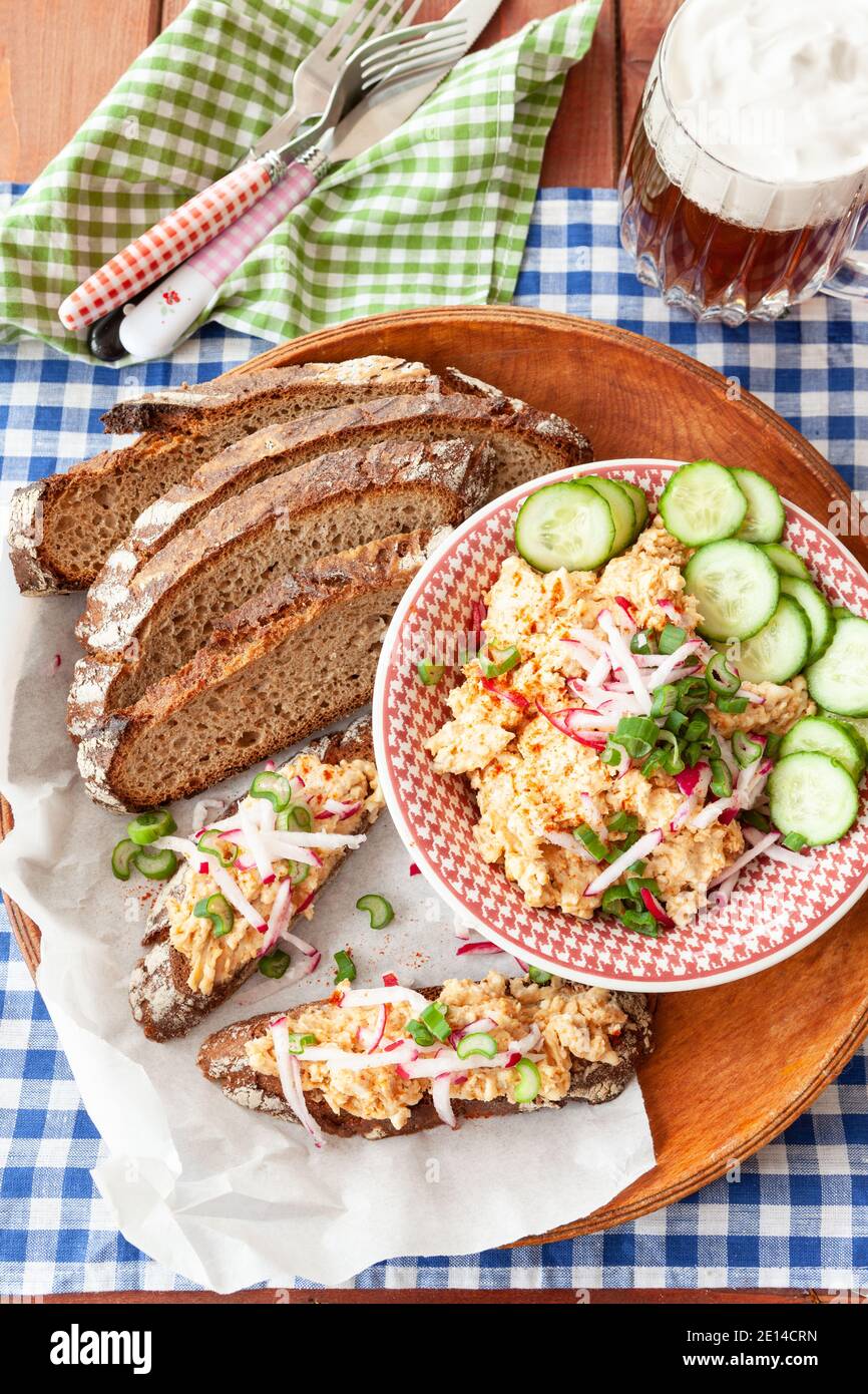 Bavarian Cheese Speciality Stock Photo - Alamy