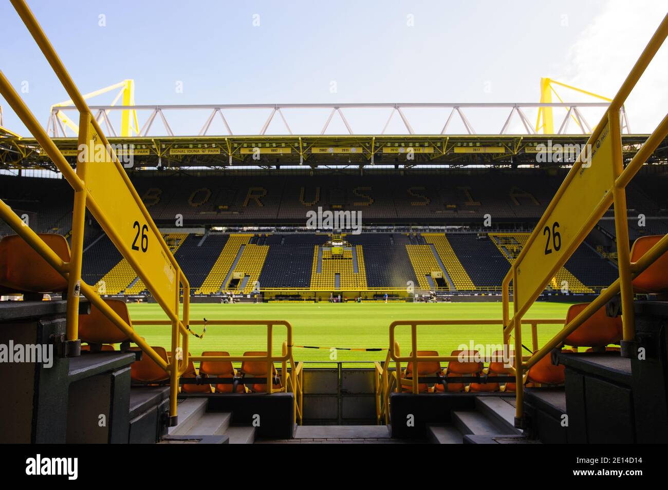 DORTMUND, GERMANY - 12 AUGUST 2020: Signal Iduna Park. Football stadium ...